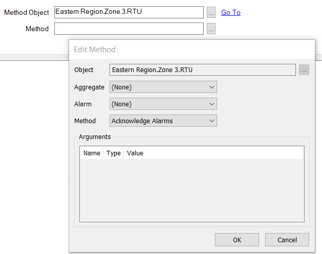 Alarm Redirection Guide - Define the Method Action (User) Details (Configure a Redirection Action)